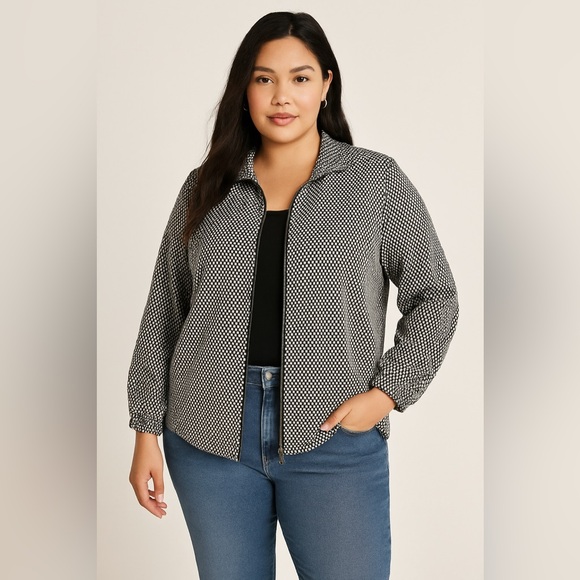 torrid | Jackets & Coats | Torrid Puff Embroidered Short Collar Zip ...